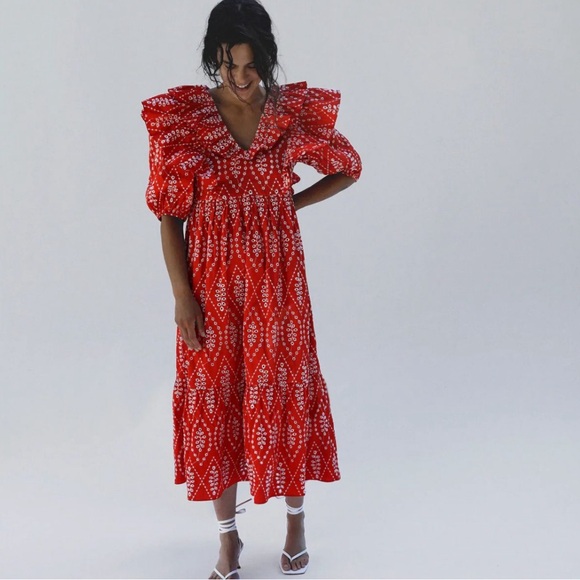 Zara | Dresses | Zara Embroidered Dress | Poshmark